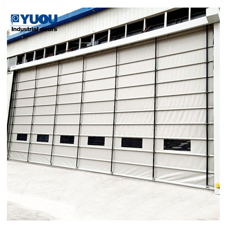 13m Height Exterior High Speed Roller Shutter Door Fabric Soft Curtain ...
