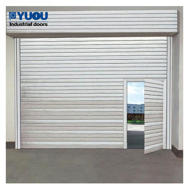 Commercial Fire Rated Roller Shutter Door Galvanized Steel 1.5KW 8m ...
