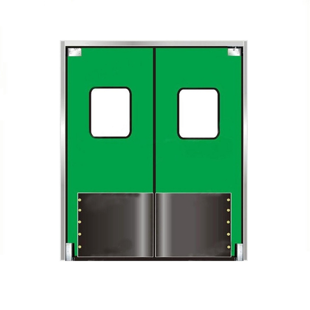 Kitchen Restaurant Swinging Traffic Doors Stainless Steel 20mm Double ...