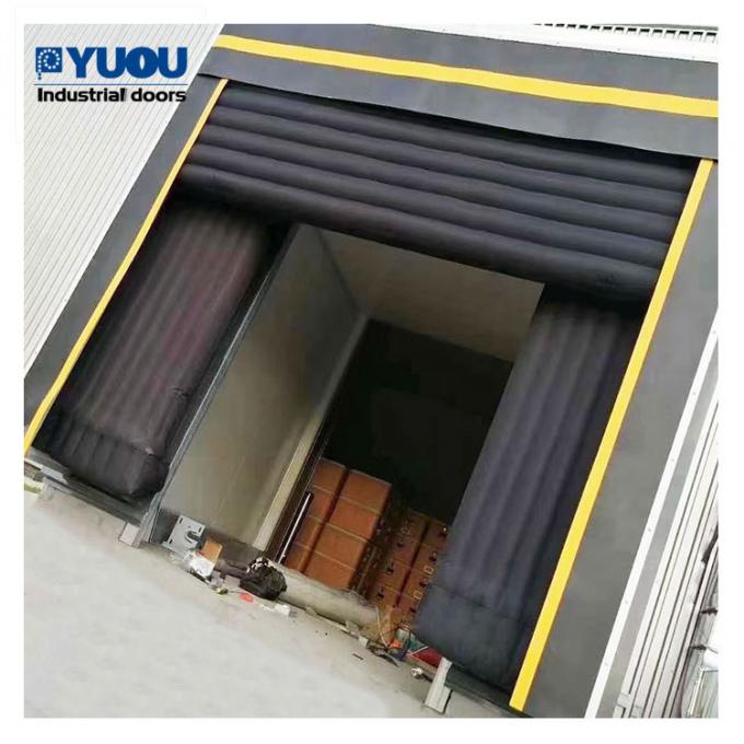 3400X3400mm Loading Dock Shelters Inflatable Dock Seals 600mm Thick ...