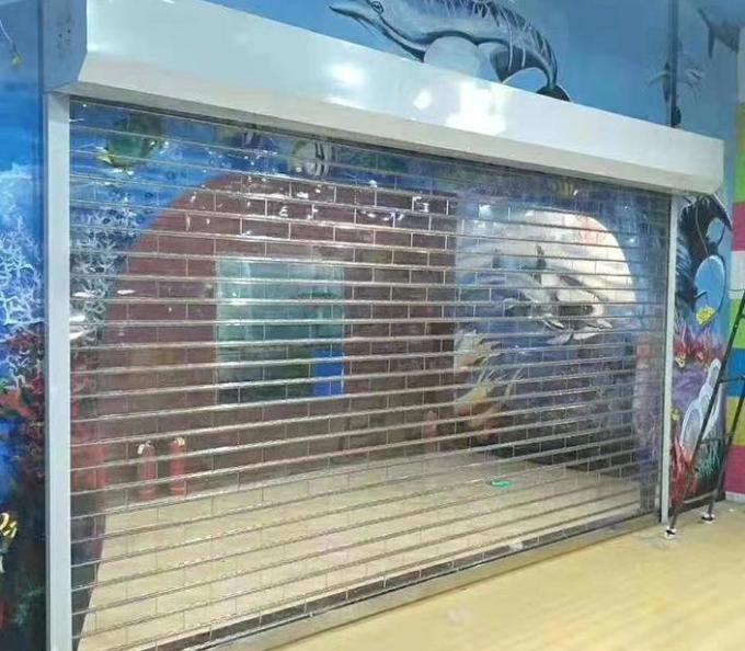 Polycarbonate PC Crystal Transparent Roller Shutter Door 7m width 6m height